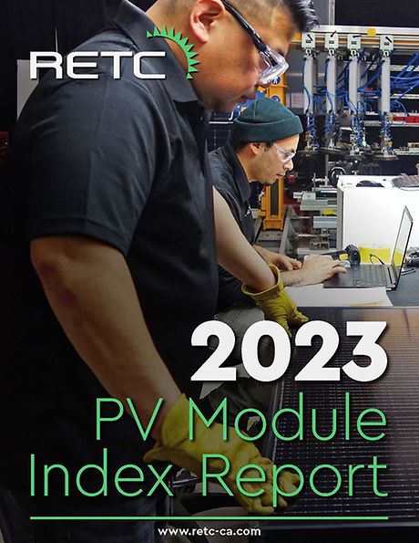 Solar module index report