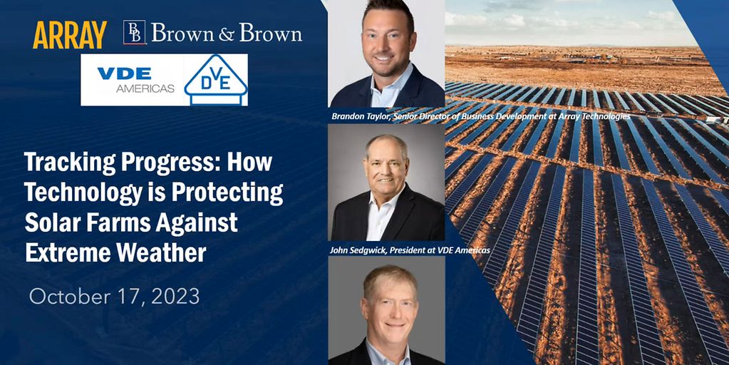 How technology is protecting solar farms against extreme weather